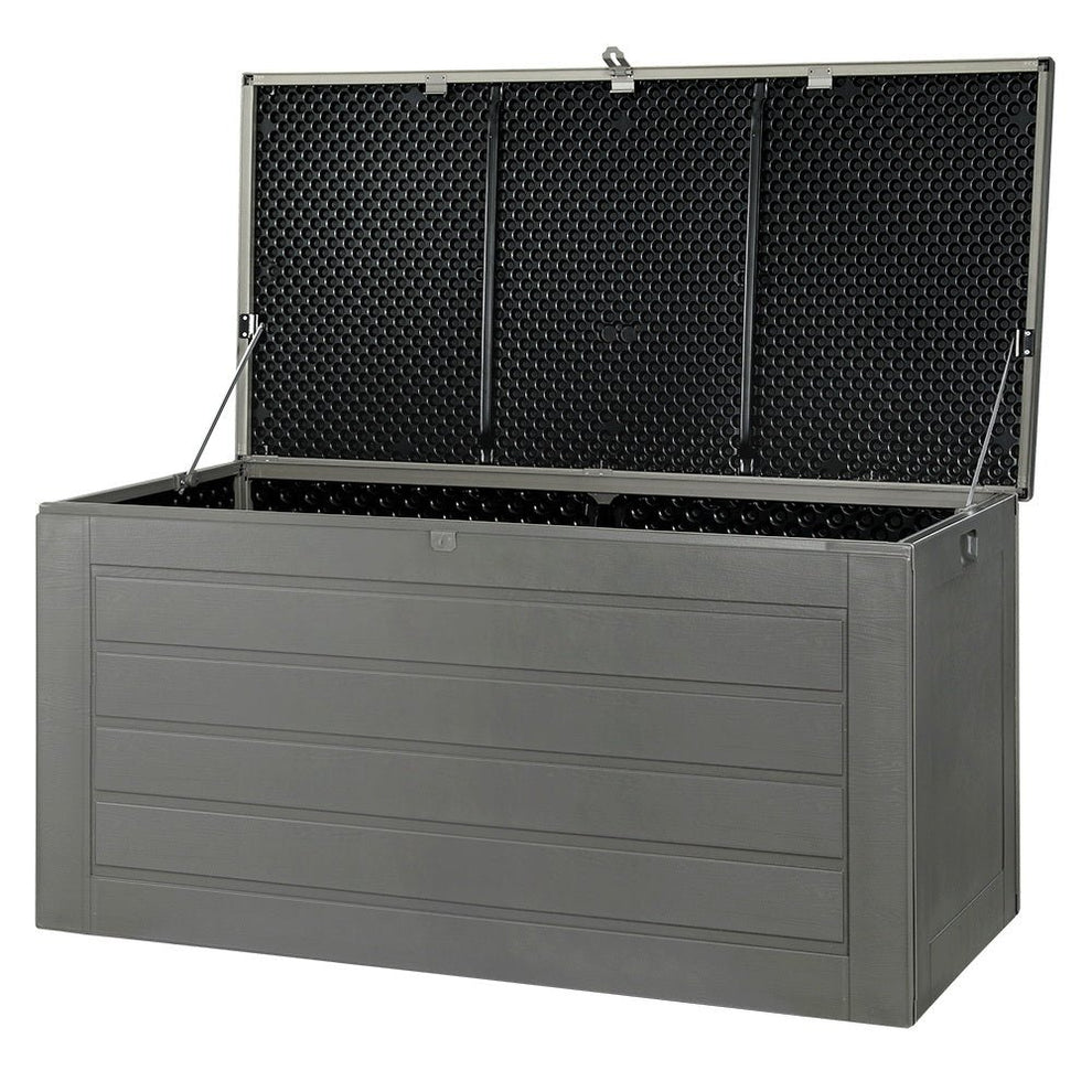 Outdoor Storage Box | 680L Extra Large | Lockable Deck Box | Grey ...